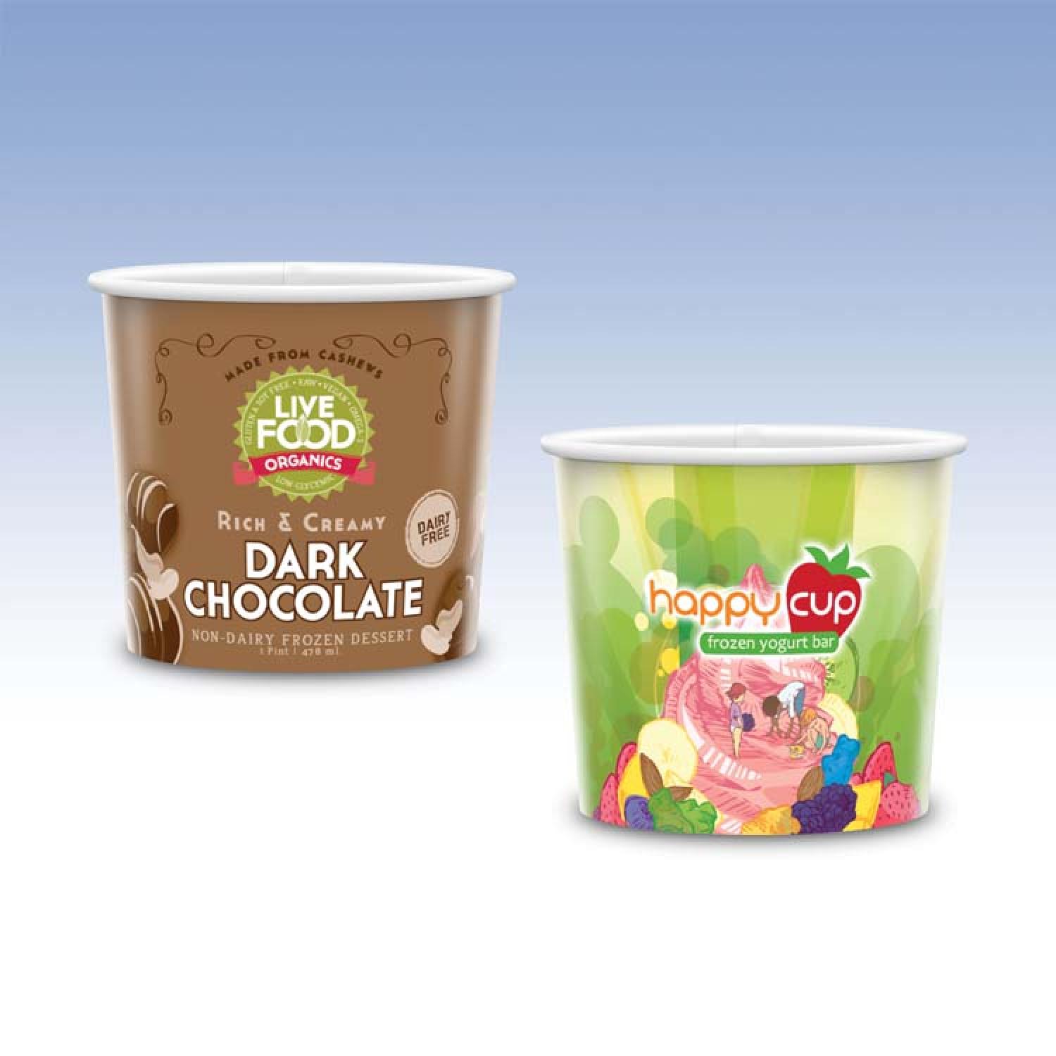 16 oz-Recycled Cold Paper Cups- Paper Containers – PrintedPaperCups.com